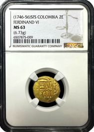 Colombia | 2 Escudo | World Coins | Austin Coins