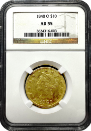 1848-O | 10 Liberty | Gold Liberty | Austin Coins
