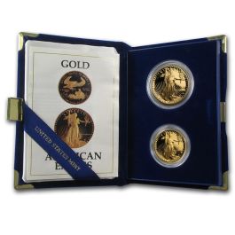 1987 | Gold American Eagle | 2-Coin Proof Set | Austin Coins