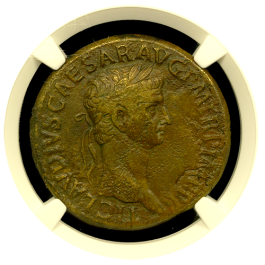 Claudius | Bronze Sestertius | Austin Coins
