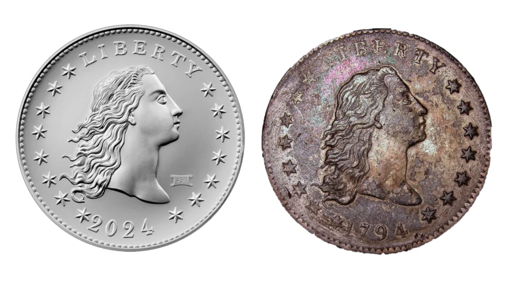 U.S. Silver Dollar | Flowing Hair Silver Dollar | Austin Coins